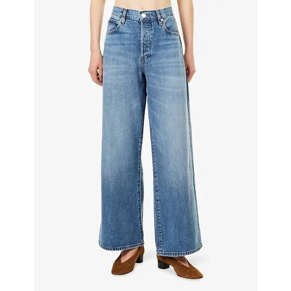 FRAME The Pixie Wide-leg Denim Jeans