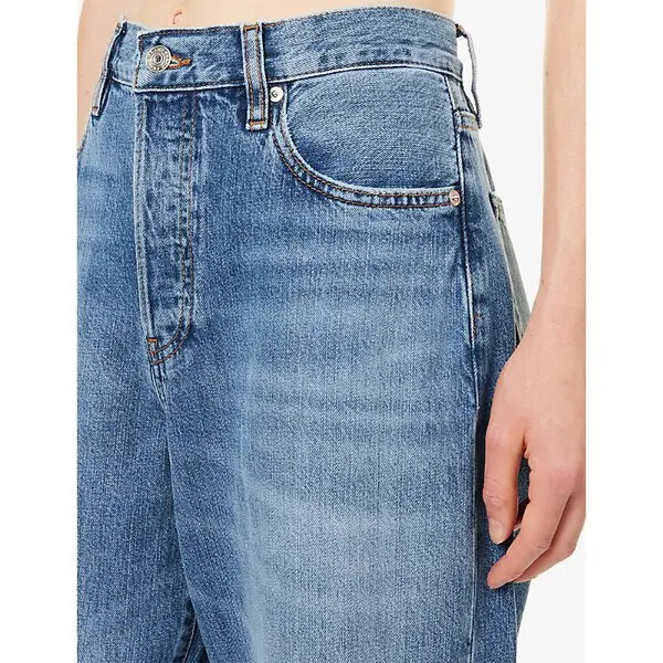 FRAME The Pixie Wide-leg Denim Jeans