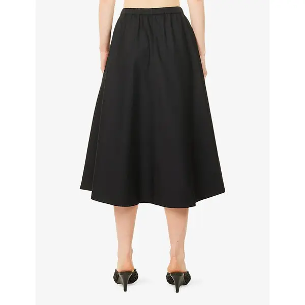 Vince Pocket Full Cotton Midi Skirt