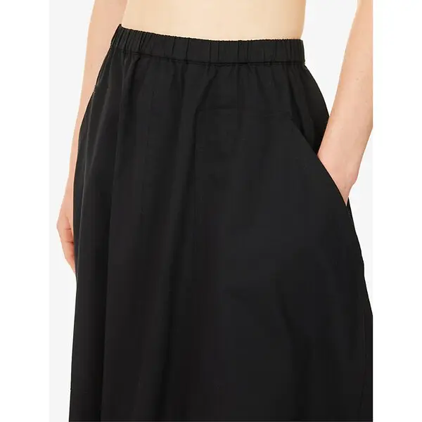 Vince Pocket Full Cotton Midi Skirt