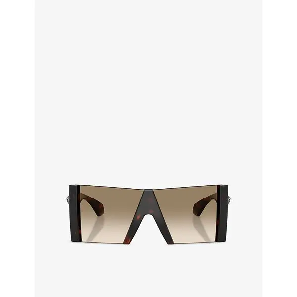 Versace Ve4515 Square-frame Acetate Sunglasses - Brown