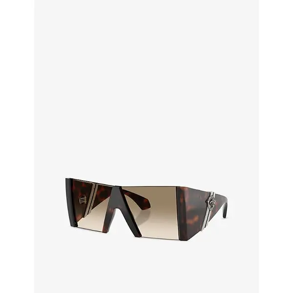 Versace Ve4515 Square-frame Acetate Sunglasses - Brown