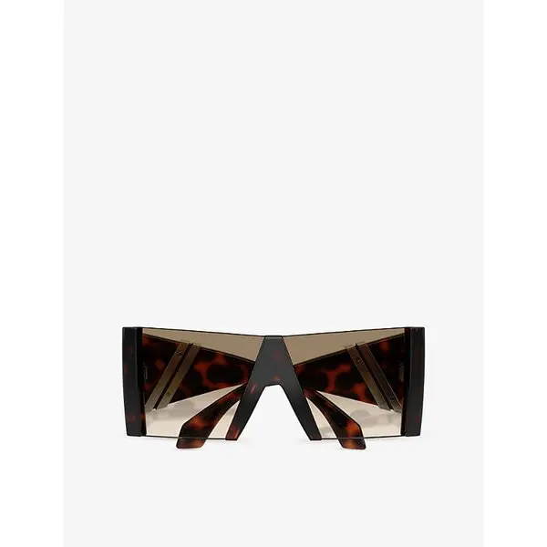 Versace Ve4515 Square-frame Acetate Sunglasses - Brown