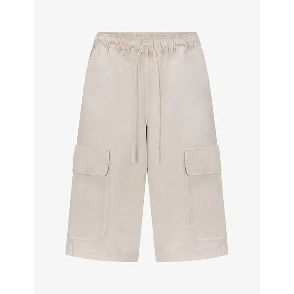 SKIMS Nylon Woven Cargo Shorts - Stone