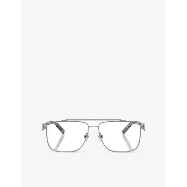 Dolce & Gabbana Square-frame Metal Eyeglasses - Grey