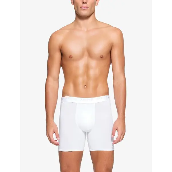 SKIMS Stretch Pack Of Three 5-inch Modal-jersey Boxer Briefs