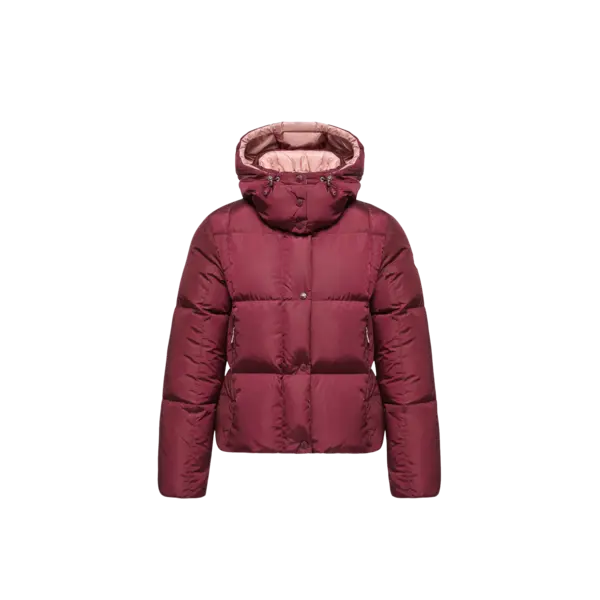 Moncler Castlenew Hooded Down Jacket - Red