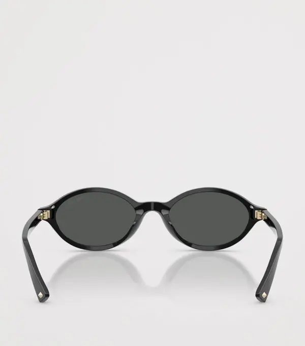 JIMMY CHOO Oval Sunglasses - Black