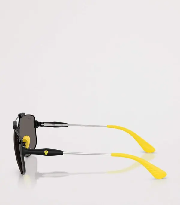 Ray-ban Scuderia Ferrari Collection Square Sunglasses - Black