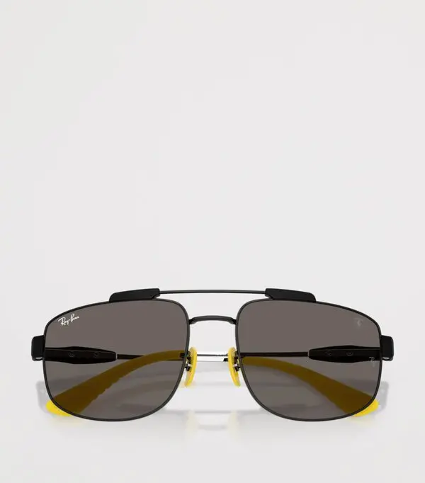 Ray-ban Scuderia Ferrari Collection Square Sunglasses - Black