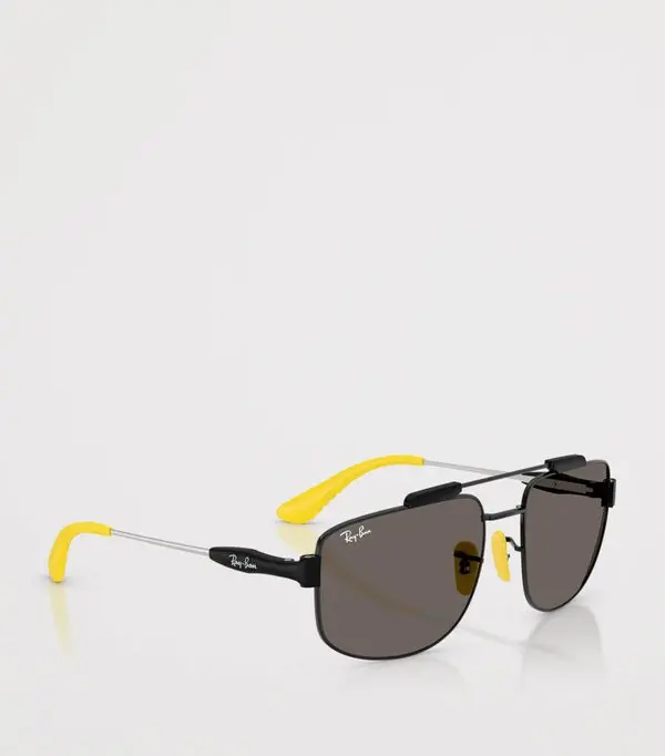 Ray-ban Scuderia Ferrari Collection Square Sunglasses - Black