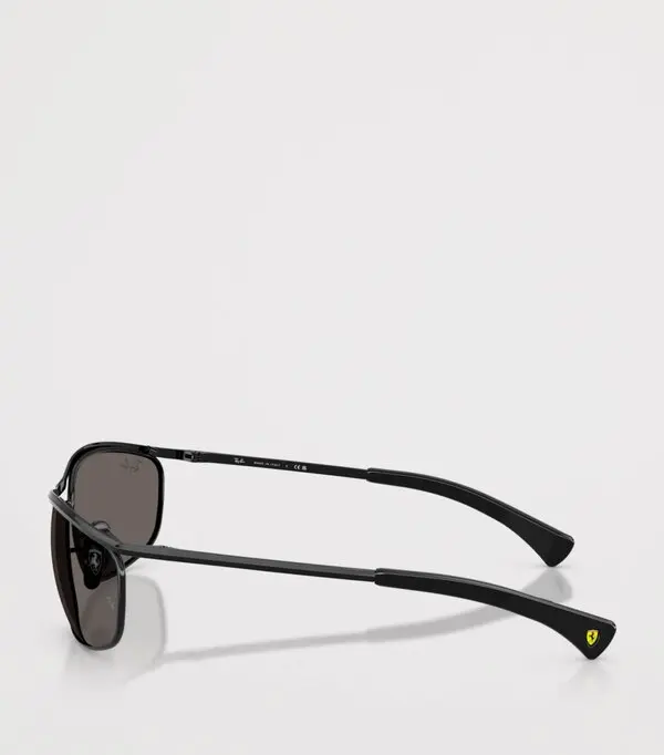 Ray-ban Scuderia Ferrari Collection Oval Sunglasses - Black