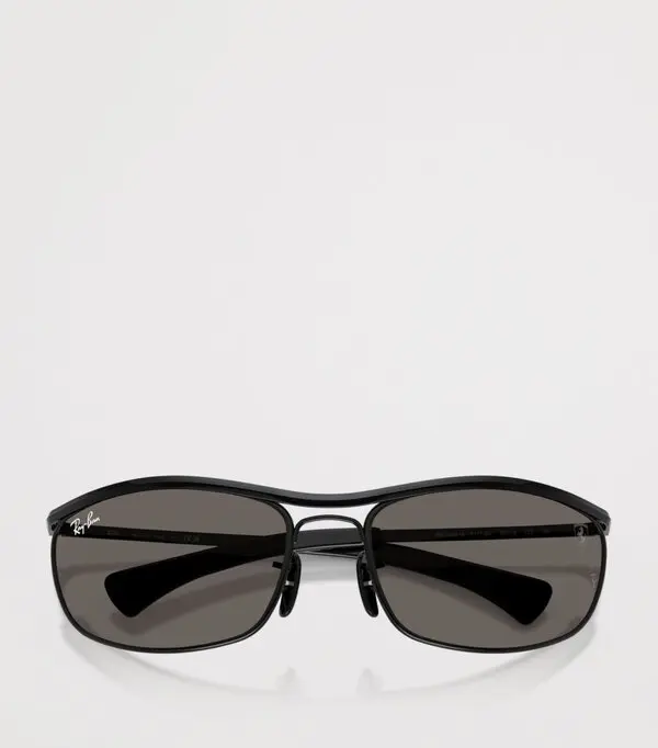 Ray-ban Scuderia Ferrari Collection Oval Sunglasses - Black