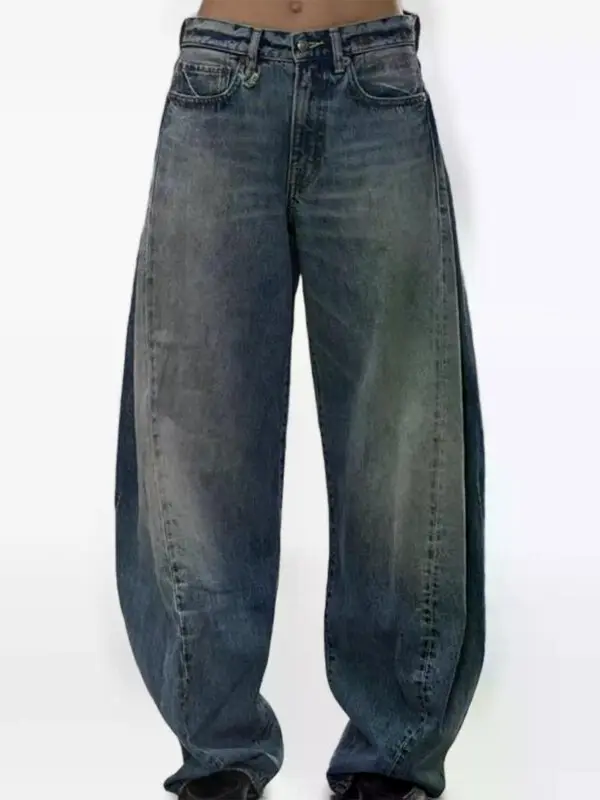 R13 Janine Curved-leg Jeans - Blue