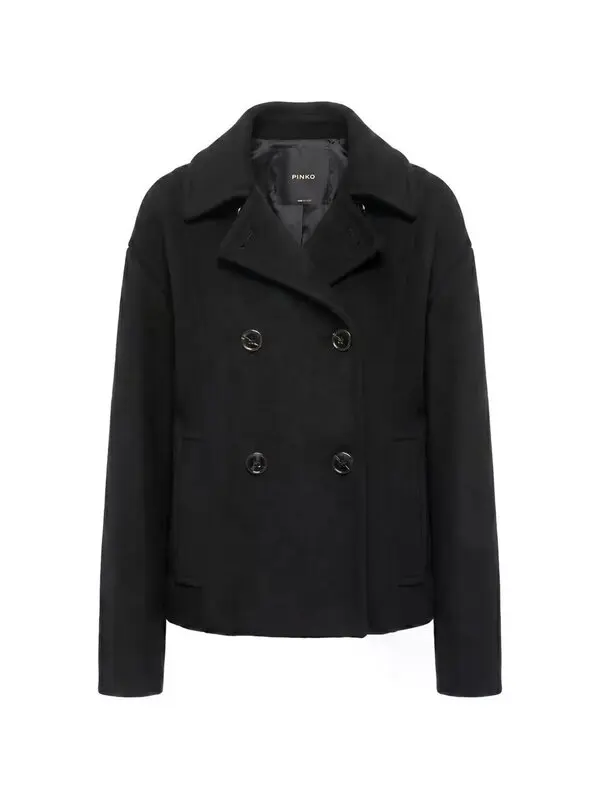 Pinko Double-breasted Wool Coat