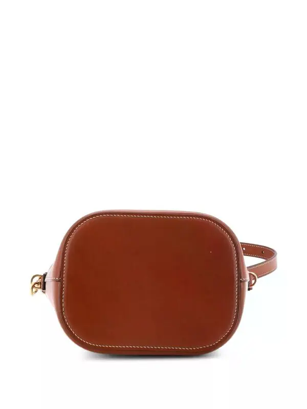 Celine Small Bucket Bag In Leather - Brown
