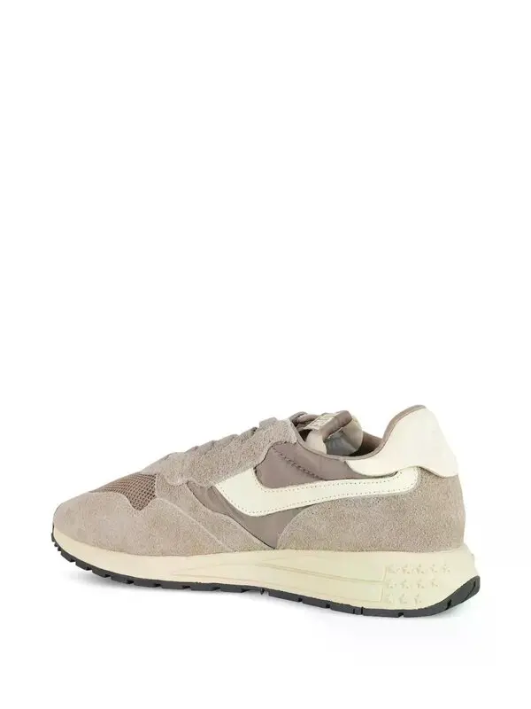 AUTRY Reelwind Suede Sneakers With Mesh Panels And Embossed Heel Counter - Brown