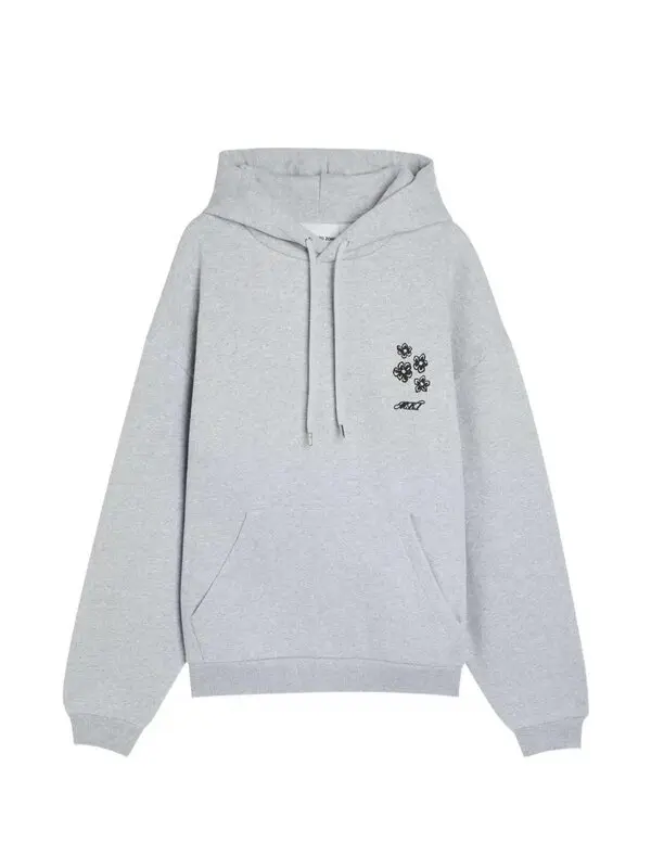 MKI MIYUKI ZOKU Floral Print Hoodie - Grey