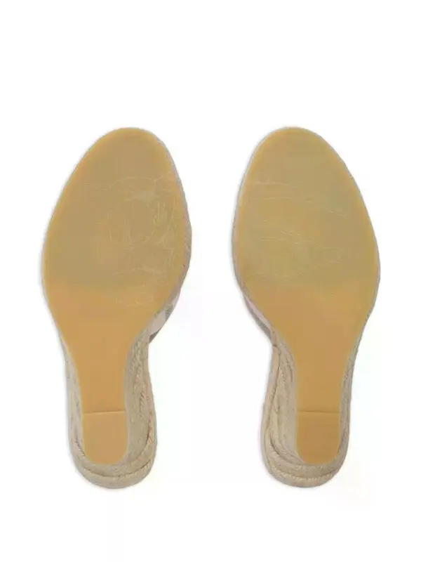 Burberry Check Espadrille Mules - Pink