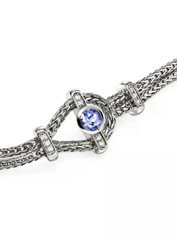 John Hardy Tanzanite And Diamond Bracelet