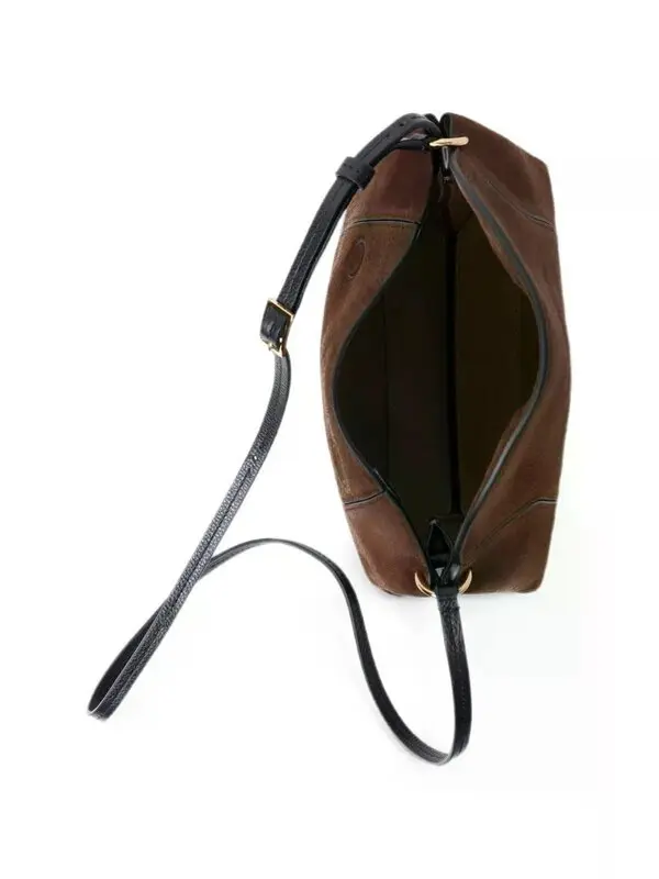 WANDLER Penelope Suede Shoulder Bag - Brown