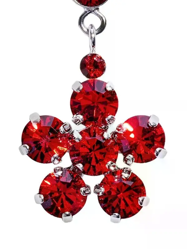 Simone Rocha Crystal Daisy Dangle Earrings