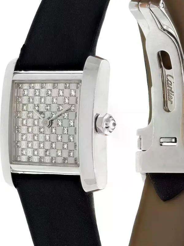 Cartier Tank Américaine Diamond Watch - Silver