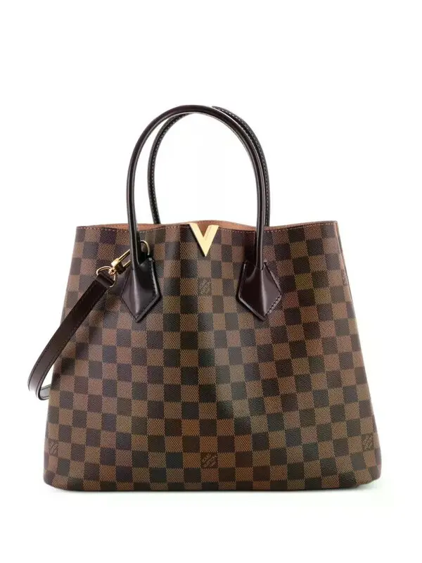 LOUIS VUITTON Kensington Damier Tote Bag - Brown