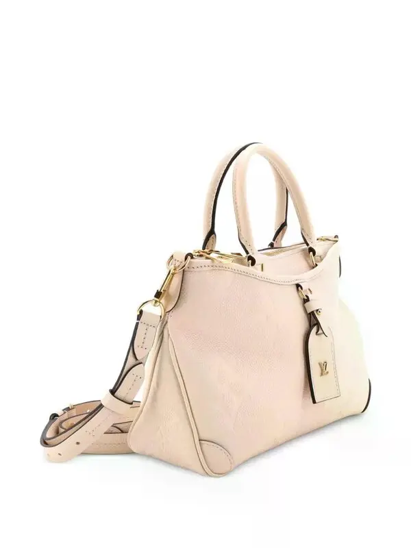 LOUIS VUITTON Trianon Handbag Monogram Empreinte Giant Pm Satchel - Neutrals