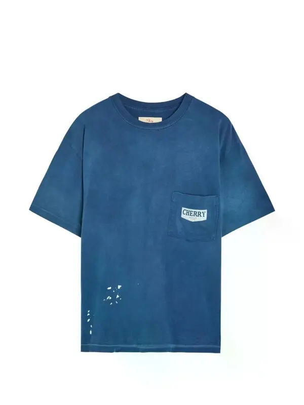CHERRY LA Chevron Paint-splatter T-shirt