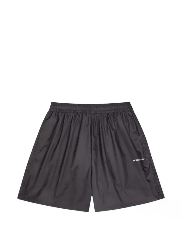 MKI MIYUKI ZOKU Hyperlight Logo-print Elasticated Shorts - Grey