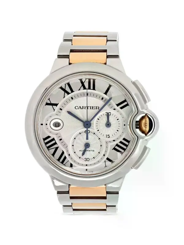 Cartier Ballon Bleu Chronograph 42mm Watch - Silver