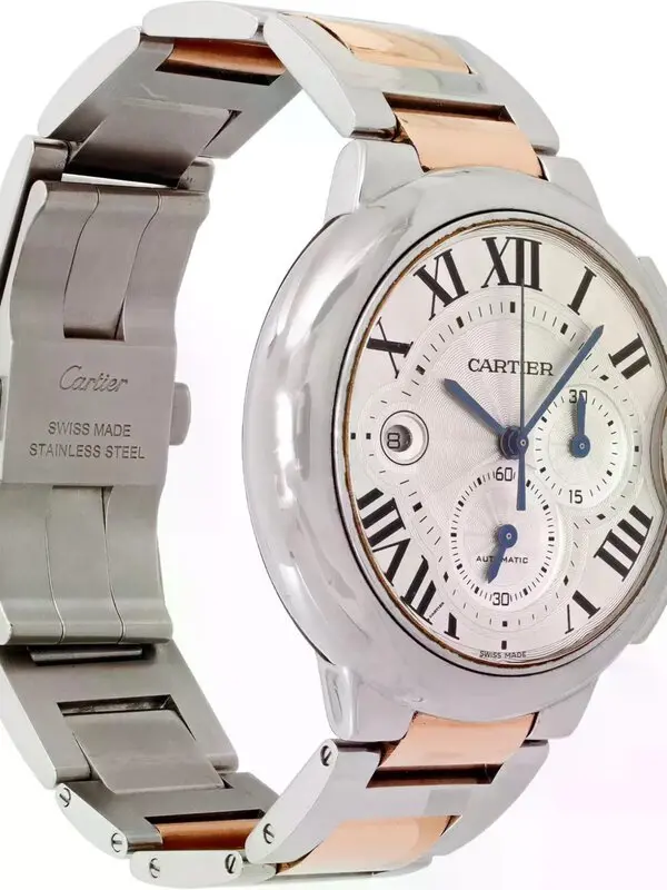Cartier Ballon Bleu Chronograph 42mm Watch - Silver