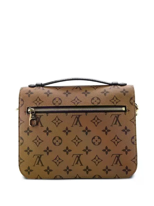 LOUIS VUITTON Pochette Métis Reverse Monogram Canvas Crossbody Bag - Brown