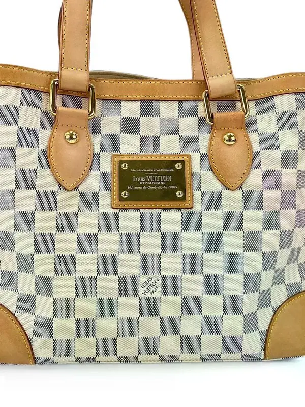 LOUIS VUITTON Damier Azur Hampstead Pm Tote Bag - Neutrals