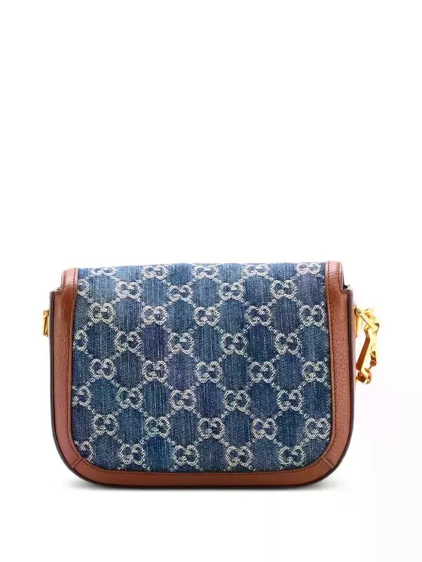 Gucci Horsebit 1955 Gg Denim Mini Shoulder Bag
