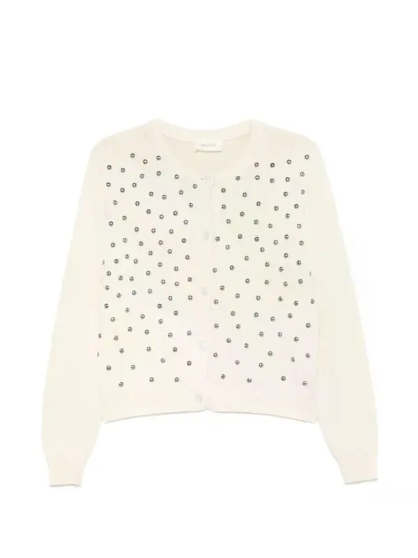 VICOLO Stud Embellished Cardigan