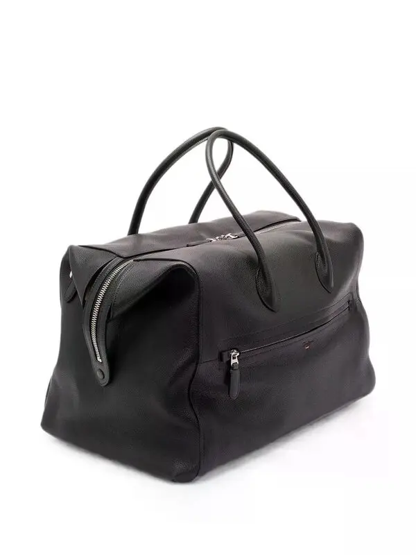Santoni Grained-leather Holdall
