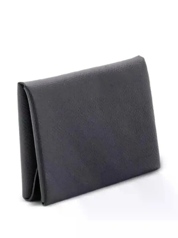 Hermès Calvi Duo Epsom Card Holder - Black