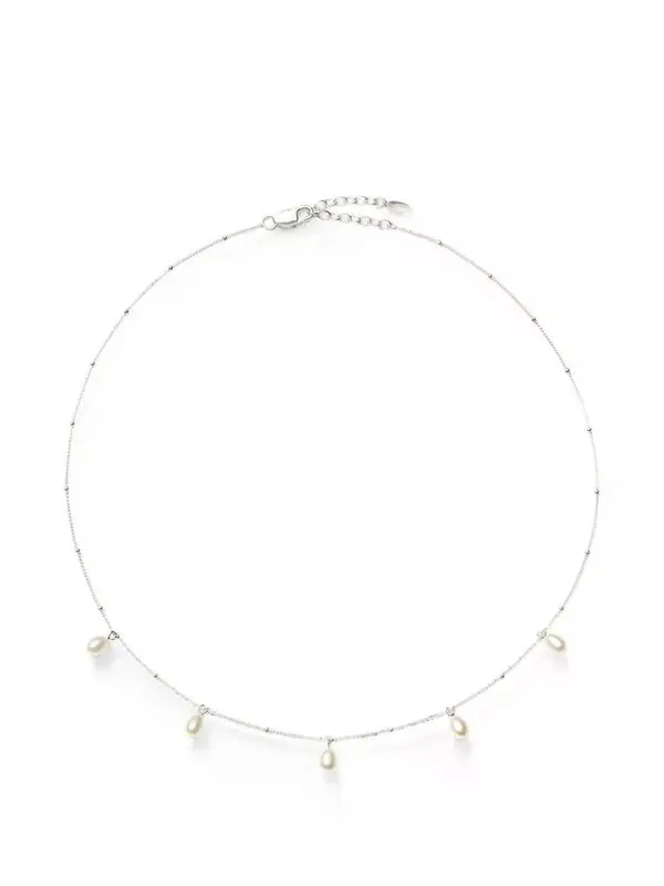 MISSOMA Baya Pearl-embellished Bead-chain Necklace - Silver
