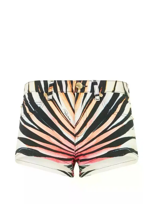 Roberto Cavalli Graphic Print Shorts