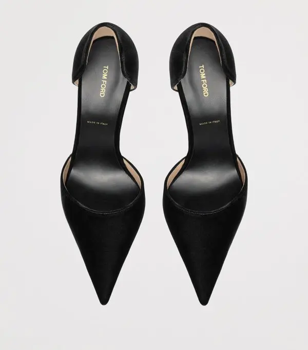 TOM FORD Velvet D'orsay Pumps 105 - Black
