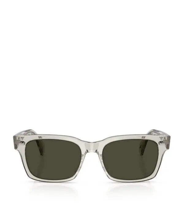 Oliver Spencer Ryce Rectangle Sunglasses - Grey