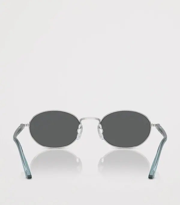 Persol Ida Oval Sunglasses - Silver