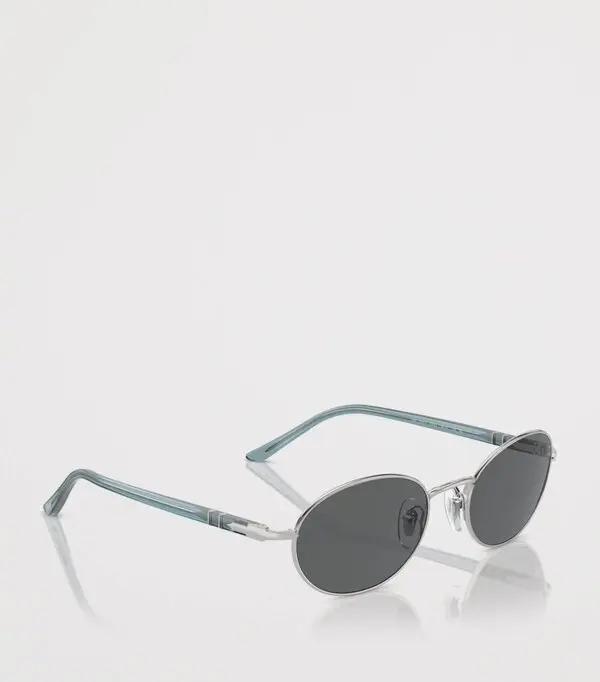 Persol Ida Oval Sunglasses - Silver