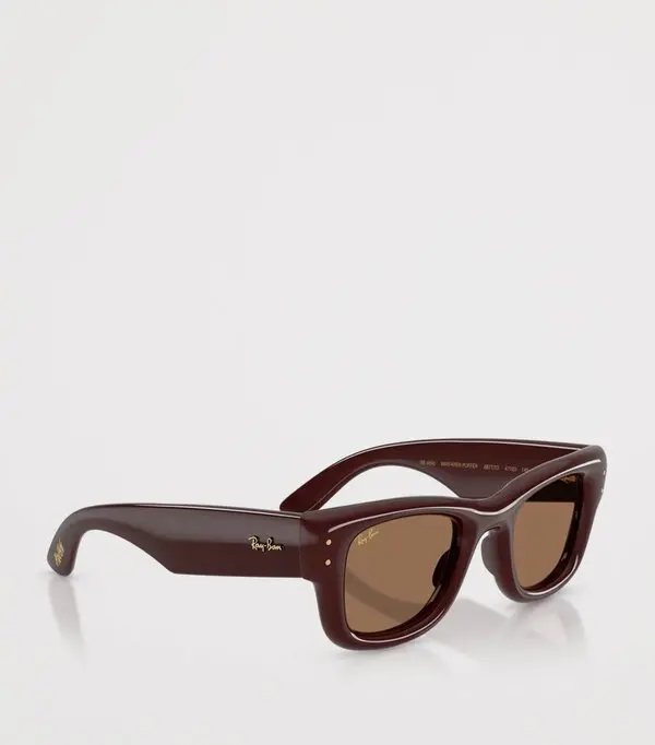 Ray-ban Wayfarer Puffer Square Sunglasses - Brown