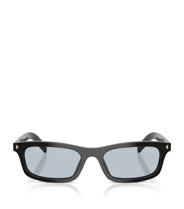 Prada Acetate Rectangle Sunglasses - Black