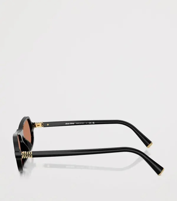 Miu Miu Irregular Oval Sunglasses