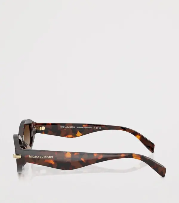 Michael Kors Wilmington Oval Sunglasses - Brown