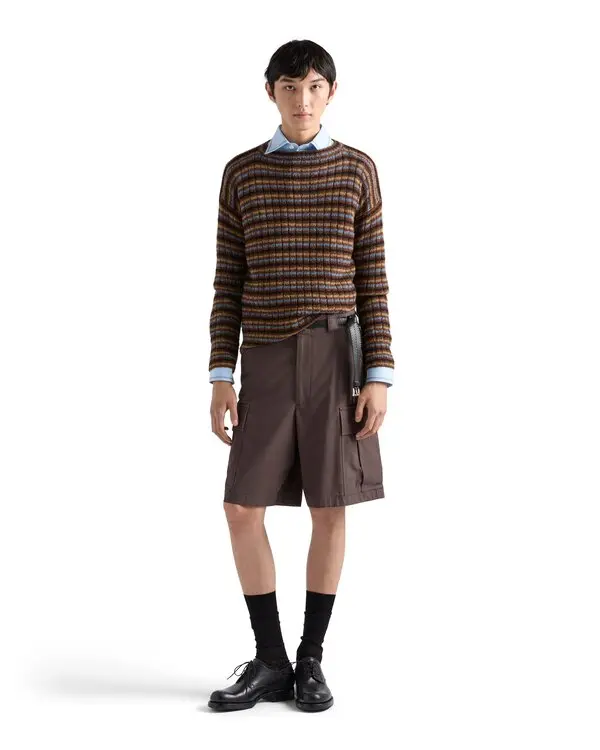 Prada Shetland Wool Boat Neck Sweater